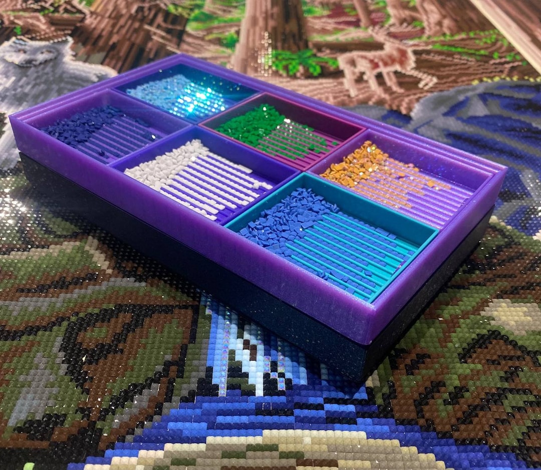 Confetti Stackable Diamond Art Tray, Seven Trays in One for Diamond Painting - Etsy