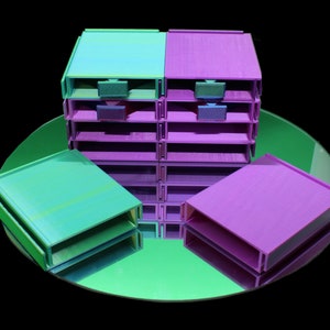 Two Basic Trays and Two Modular Tray Storage Compartments Kit - Etsy