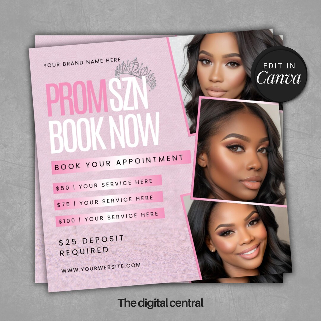 Prom Booking Flyer Template, Prom Specials Offers, Event Flyer, Prom ...