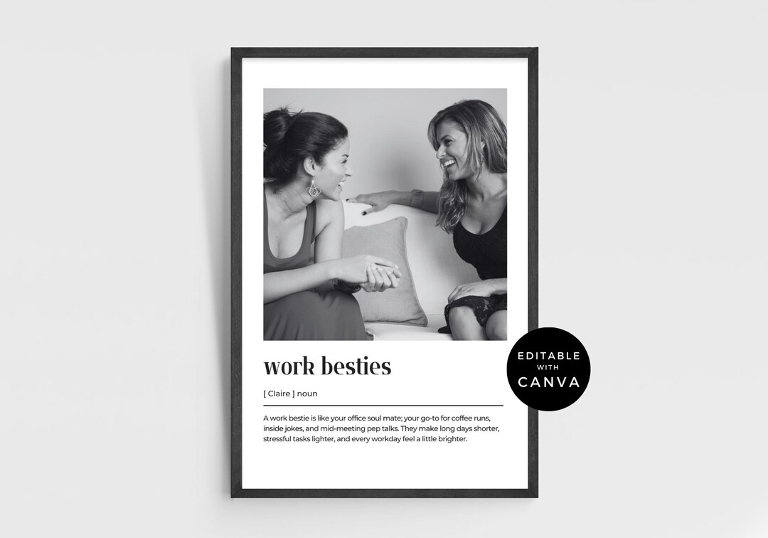 Work Besties Photo Definition Print Template, Photo Digital Print, Work ...