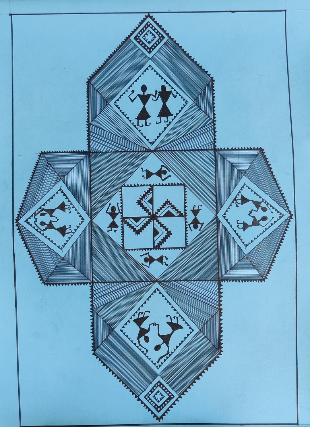 Hand Made Karnataka Famous Chittara Art - Etsy