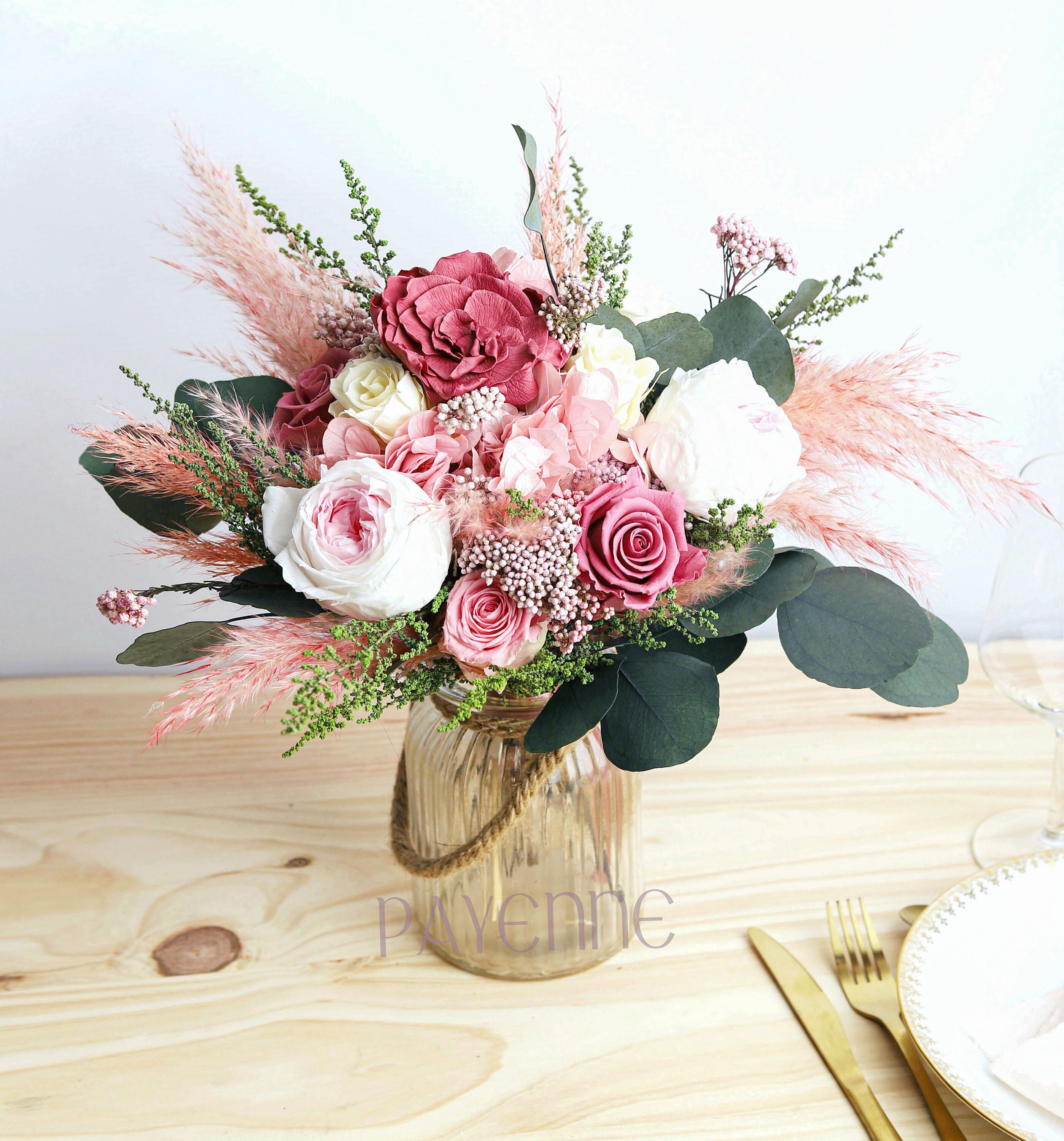 CAMILA Bouquet Eternal Flowers, Wedding Flower Bouquet, Bridal Bouquet ...