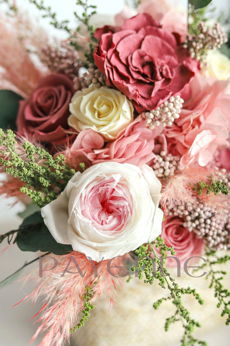 CAMILA Bouquet Eternal Flowers, Wedding Flower Bouquet, Bridal Bouquet ...