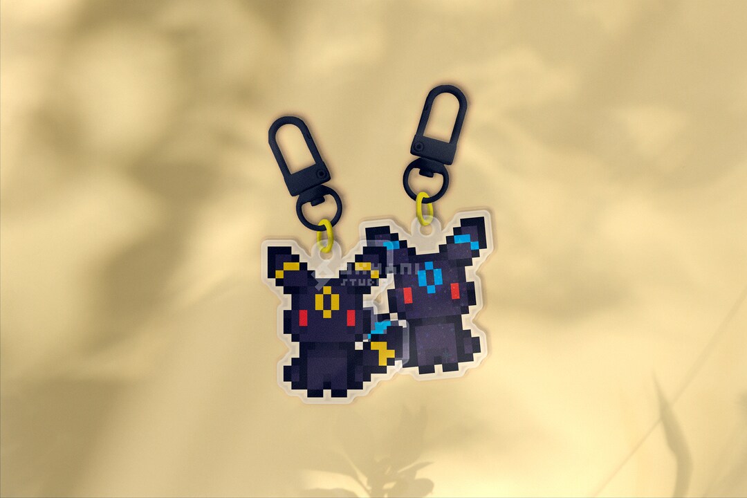 Umbreon Pokemon Keychain Retro Charm, Acrylic Pendant, Bag Ornament ...