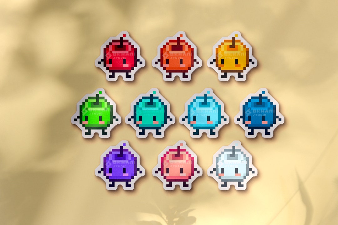 Junimo Sticker Pack | Vibrant Vinyl Decals, Planner Stickers, - Etsy