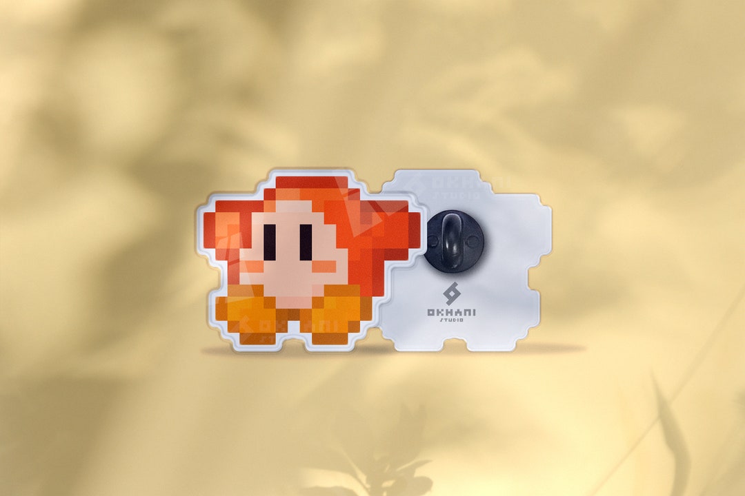 Waddle Dee Acrylic Pin Kirby Pin, Costume Brooch, Bag Pin, Custom Pin ...