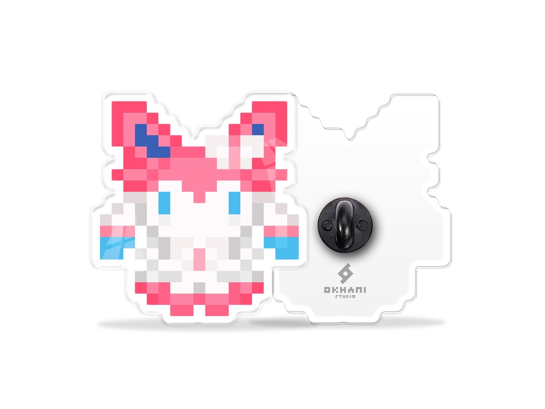 Sylveon Acrylic Pin Pokemon Pin, Costume Pin, Backpack Pin, Custom Pin ...