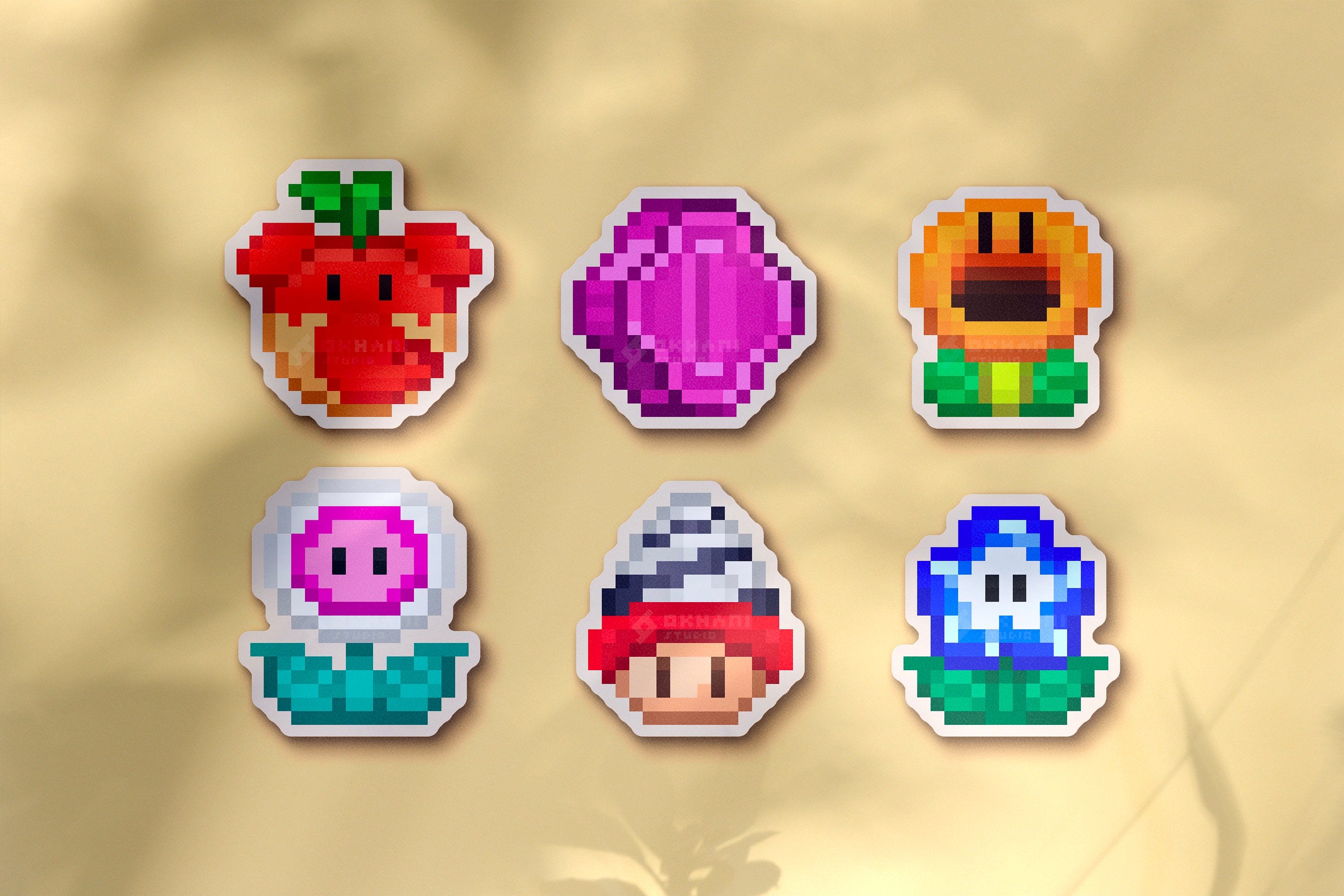 Wonder Mario Sticker Pack | Colorful Platformer Stickers for Journals ...