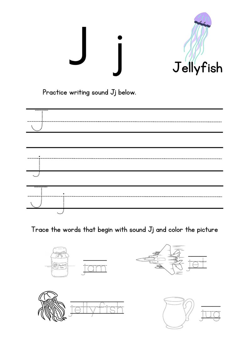 Printable Worksheet Alphabet for Kids, Tracing, Aphabet, Workbook ...