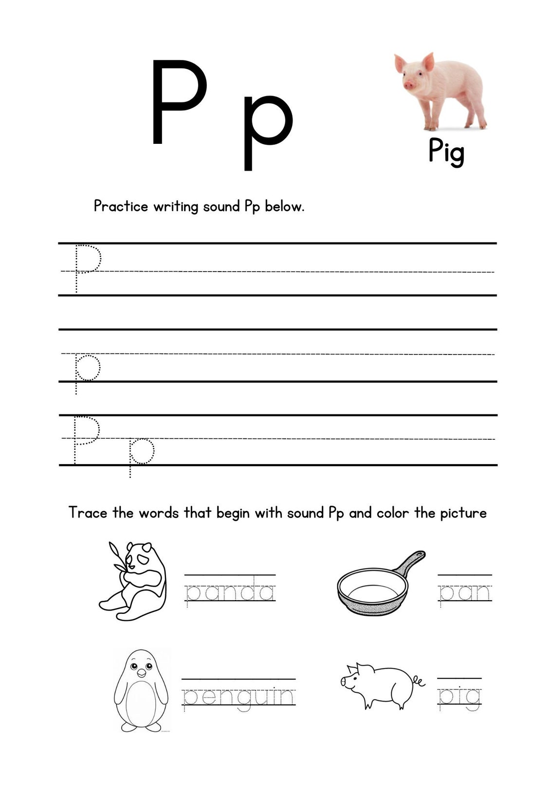 Printable Worksheet Alphabet for Kids, Tracing, Aphabet, Workbook ...