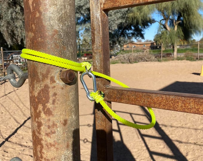 Lariat Double Loop Rope Gate Clip - Etsy