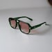 Gradient Square Aviator Green Frame Sunglasses - Etsy