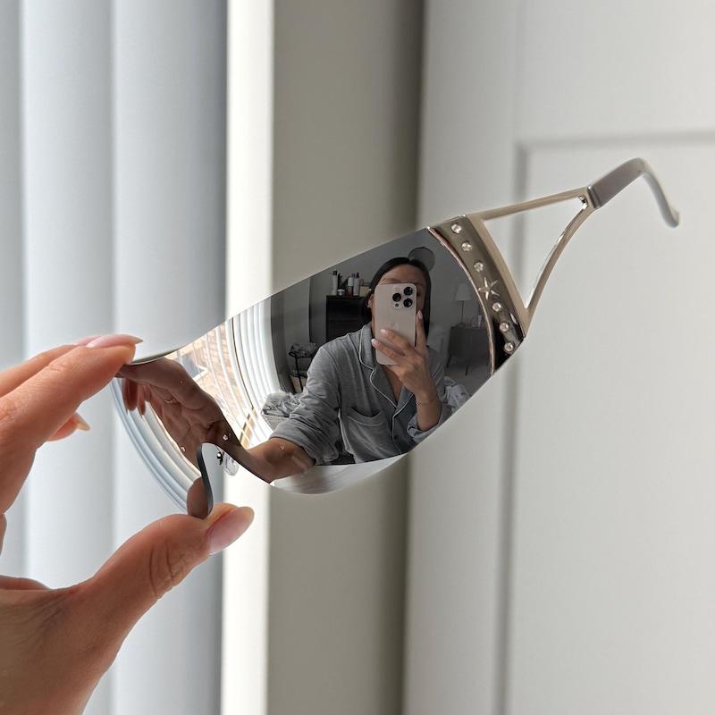 Silver Wrap Sunglasses - Etsy