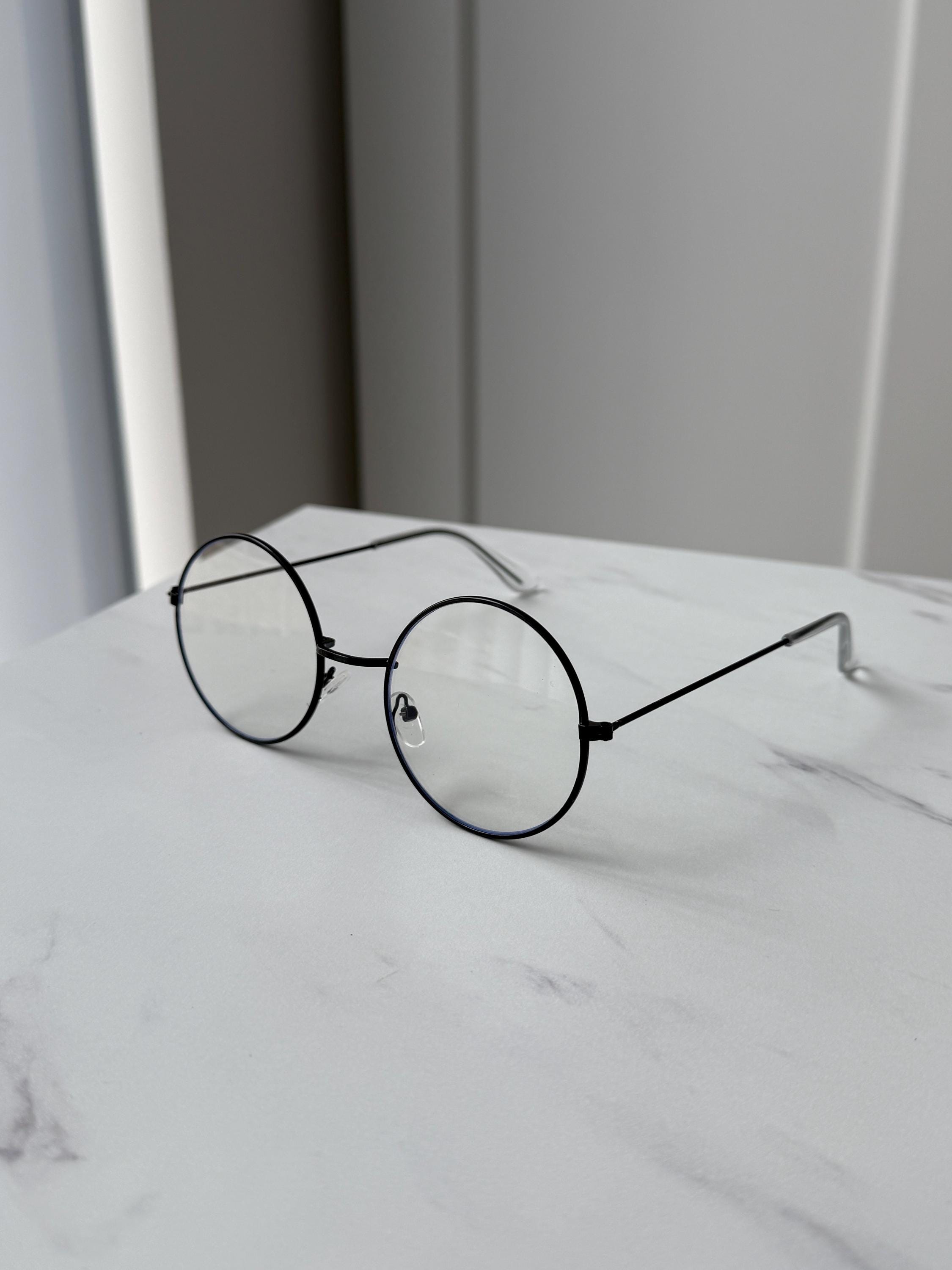 Rounded Black Frame Glasses Circular Wire Black Frame Sunglasses - Etsy
