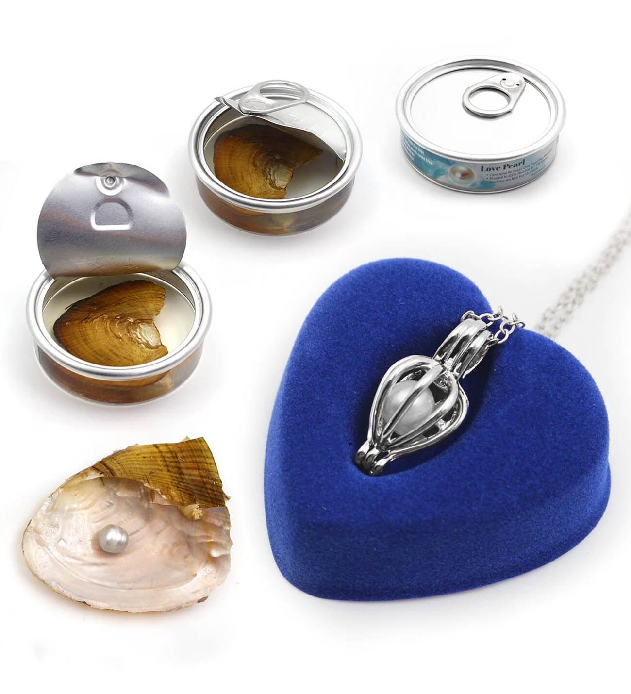 DIY Pearl Necklace Kit: Authentic Freshwater Pearl, Live Oyster - Etsy
