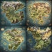 Custom Fantasy World Game Map Personalized RPG World-building High ...