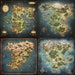 Custom Fantasy World Game Map Personalized RPG World-building High ...