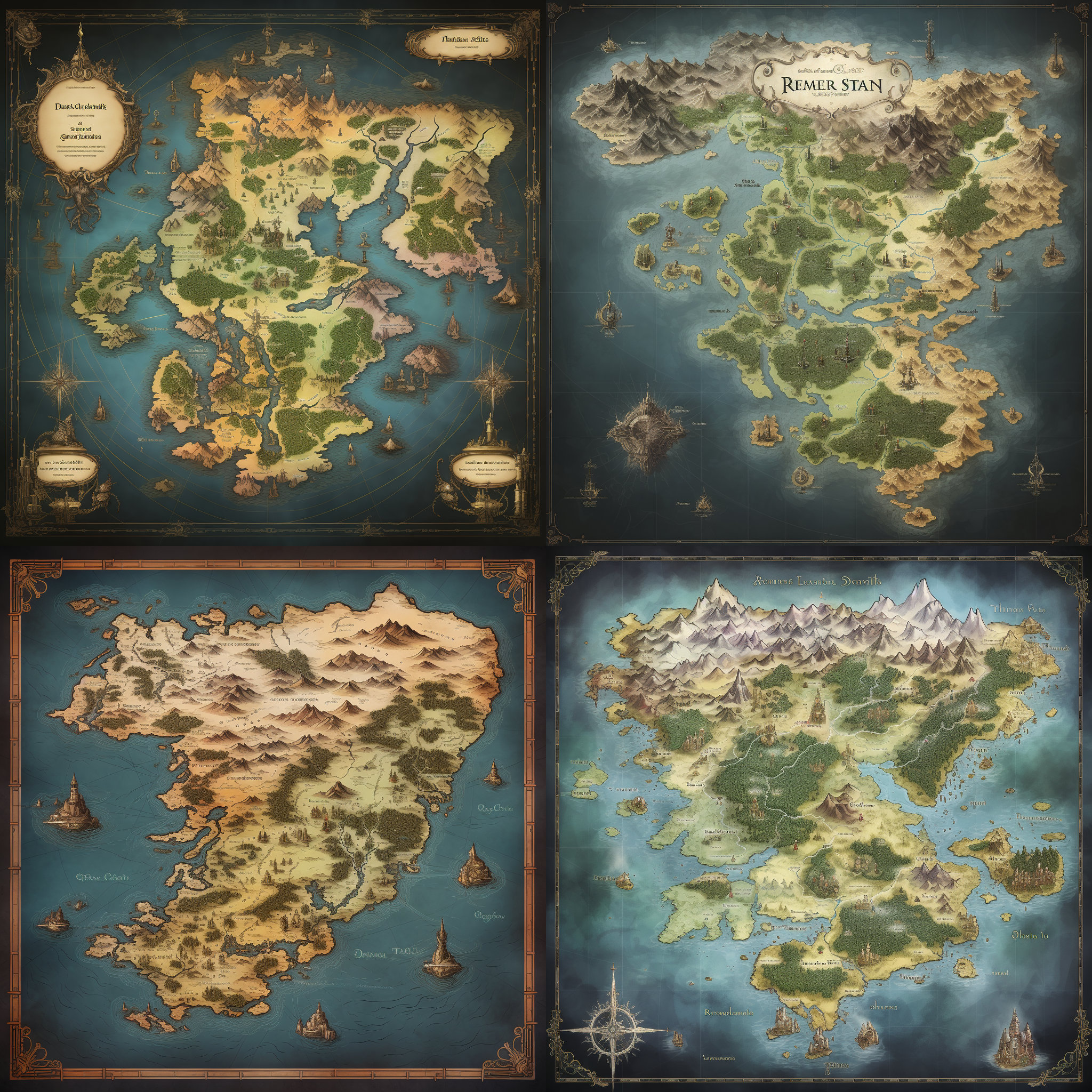 Custom Fantasy World Game Map Personalized RPG - Etsy UK
