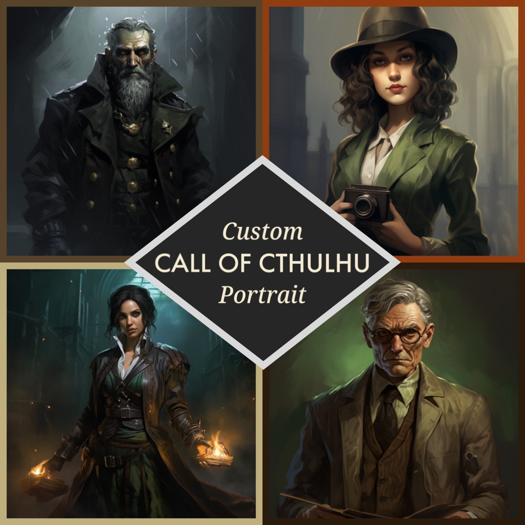 Custom Call of Cthulhu Character Portrait Premium HD Image and ...