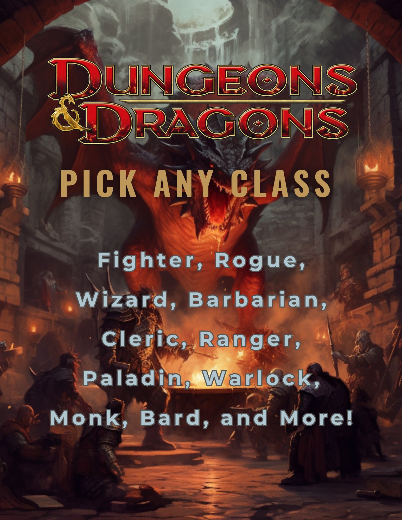 Custom Character Creation Dungeons and Dragons Complete Description ...