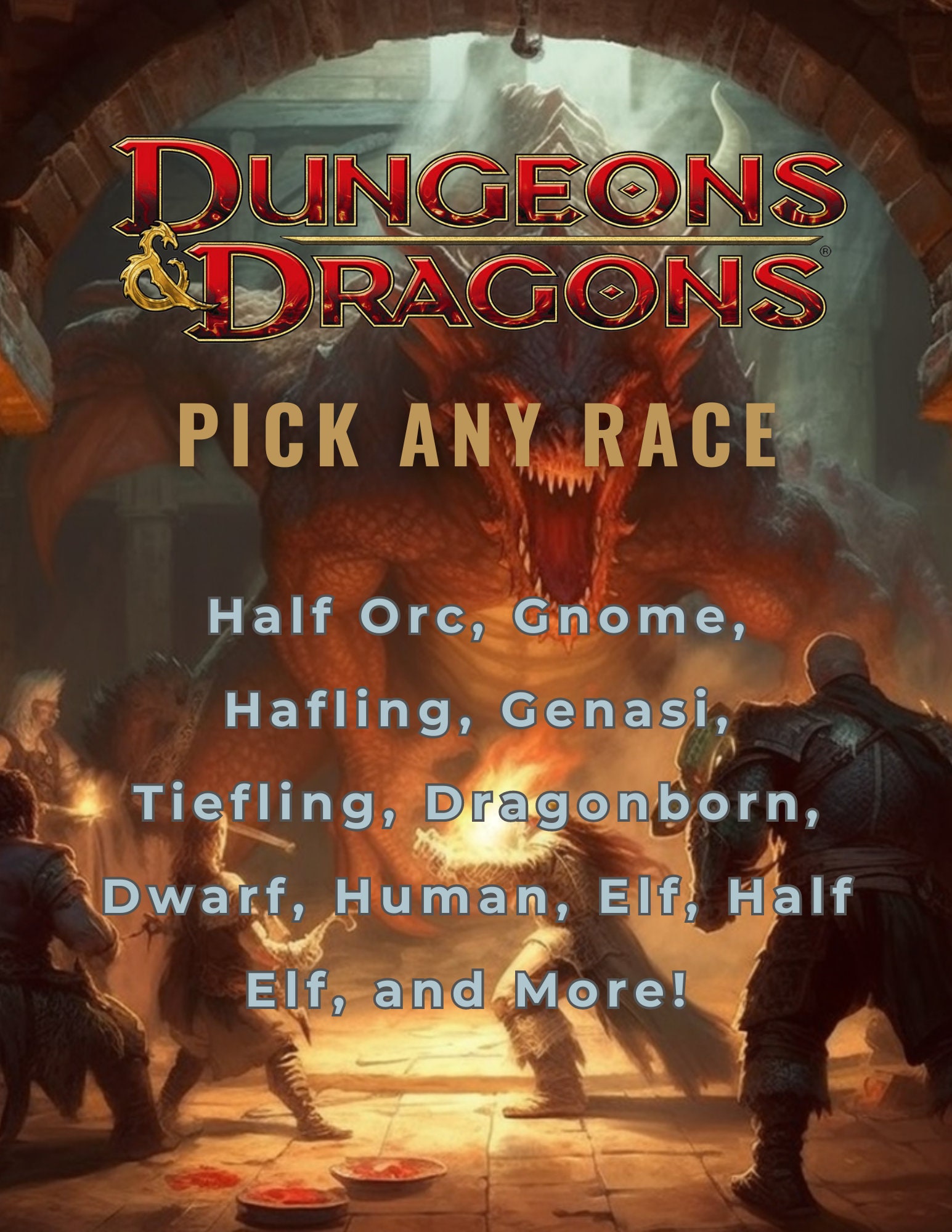 Custom Character Creation Dungeons and Dragons Complete Description ...