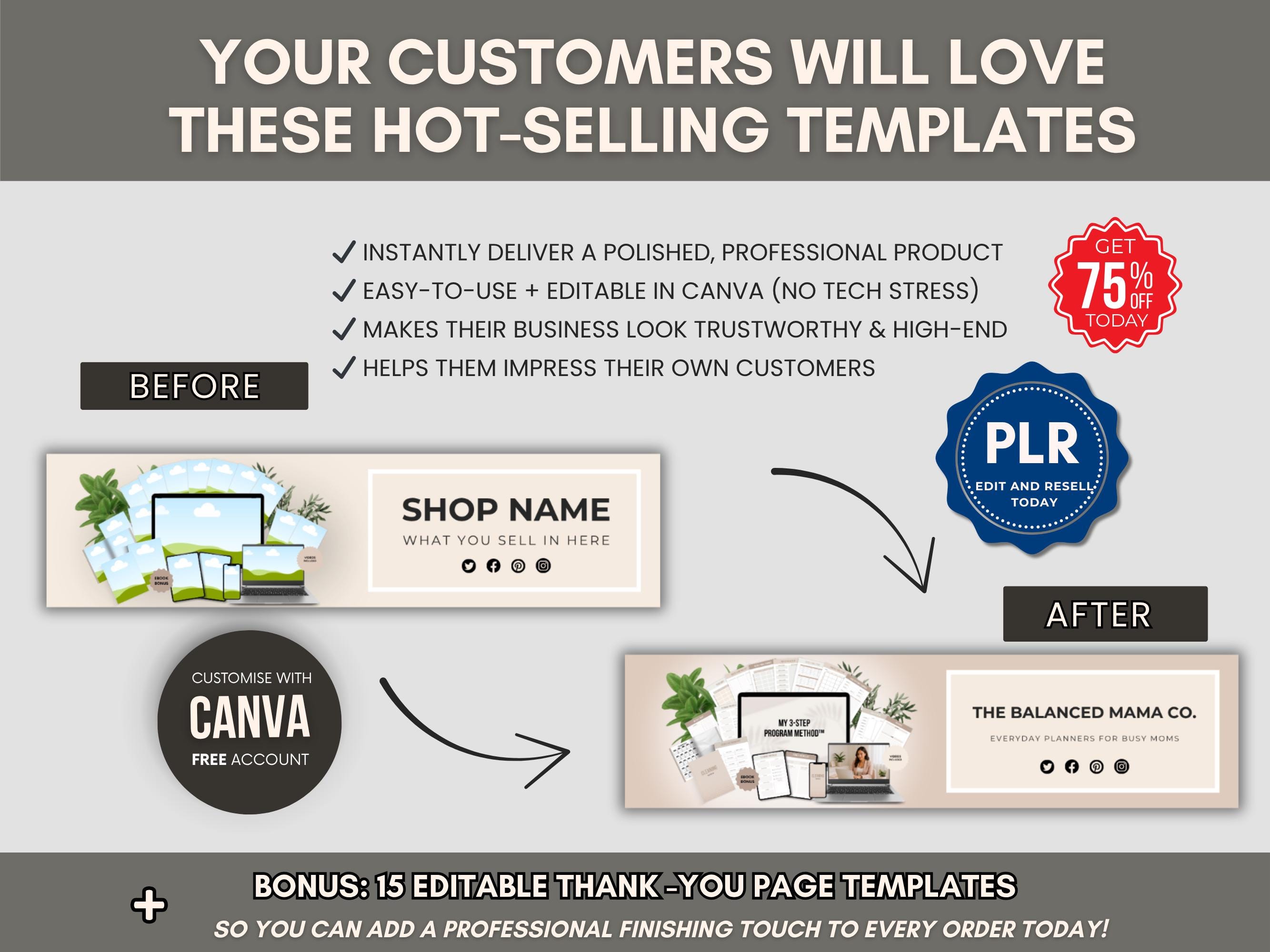 60 Etsy Shop Banners, Etsy Store Banner Templates, Editable Etsy Banner ...