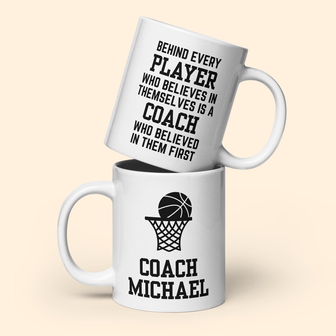 Custom Basketball Coach Mug Gift - Personalized Basketball Coach Thank ...