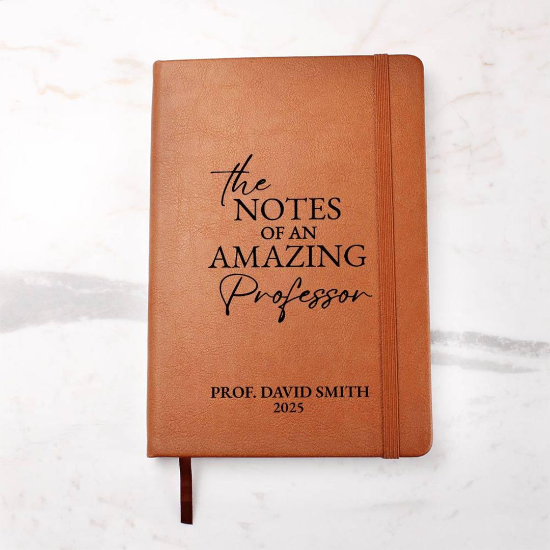 Personalized Professor Gift Custom Journal - Professor Thank You Gift ...