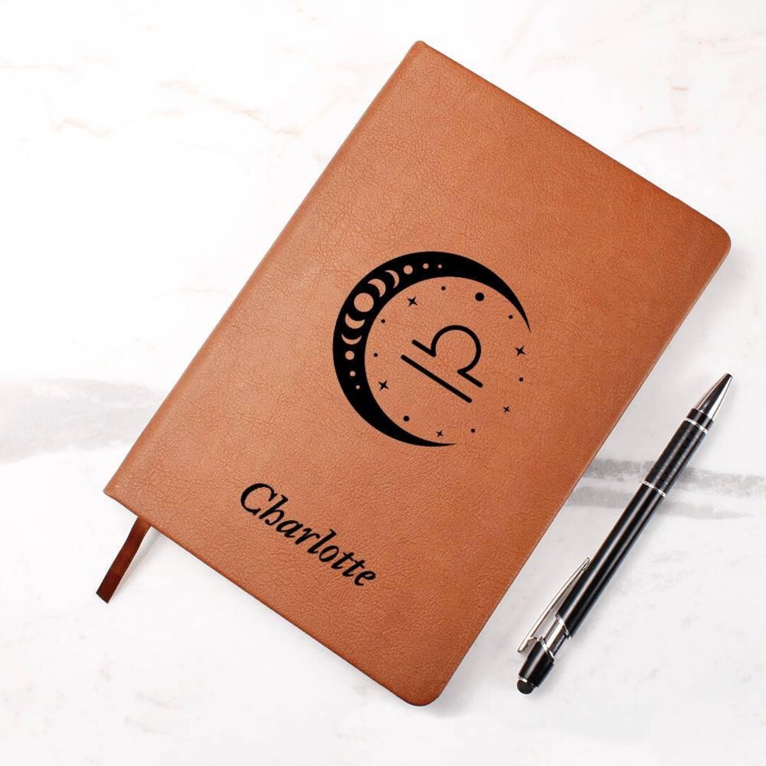 Libra Zodiac Sign Gift Personalized Custom Journal Notebook Birthday ...