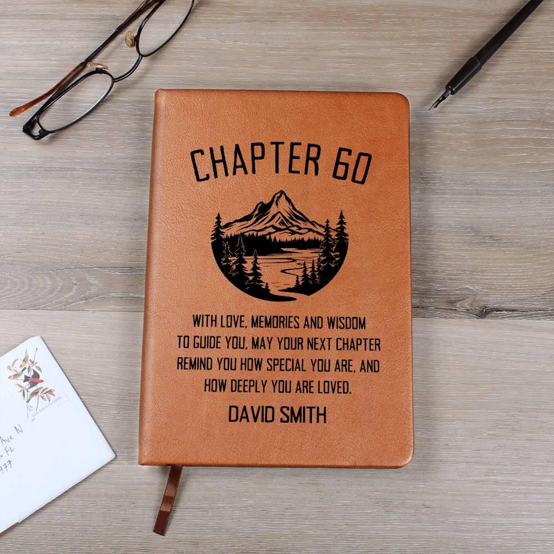 60th Birthday Gift for Him Personalized Journal - Sixty, 60 Years Old ...