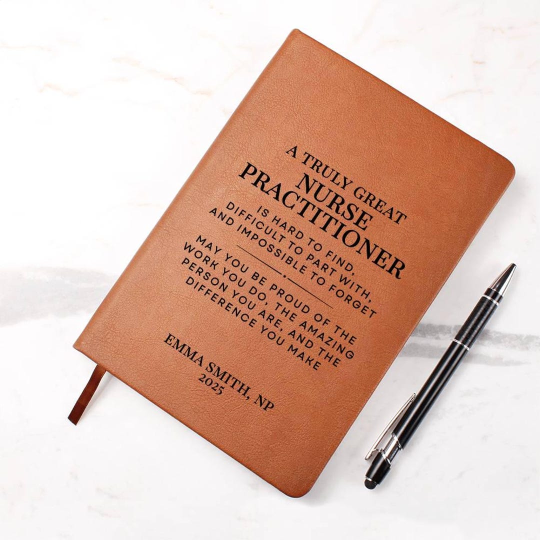 Nurse Practitioner Appreciation Gift Personalized Journal - NP Thank ...