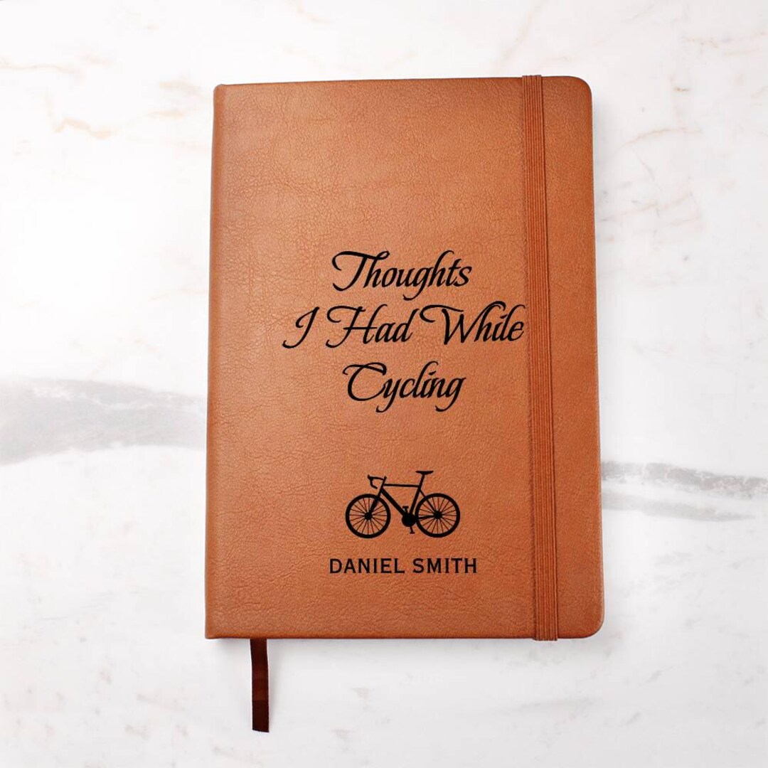 Cycling Gift Personalized Custom Journal Notebook - Cyclist Memory ...