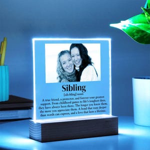Personalized Sibling Definition Custom Photo Acrylic Plaque - Brother ...