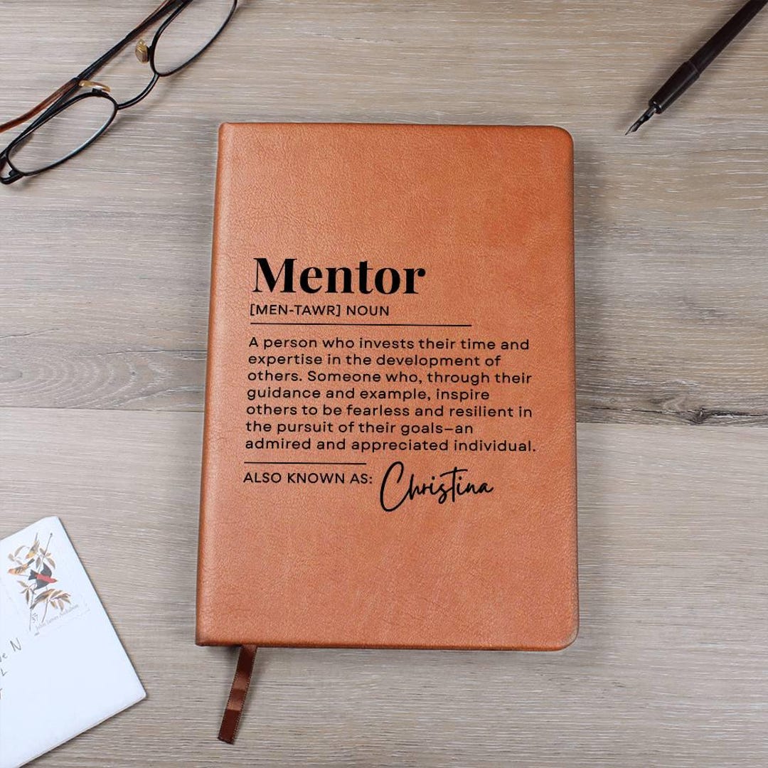 Mentor Personalized Custom Journal Notebook - Appreciation Gift, Thank ...