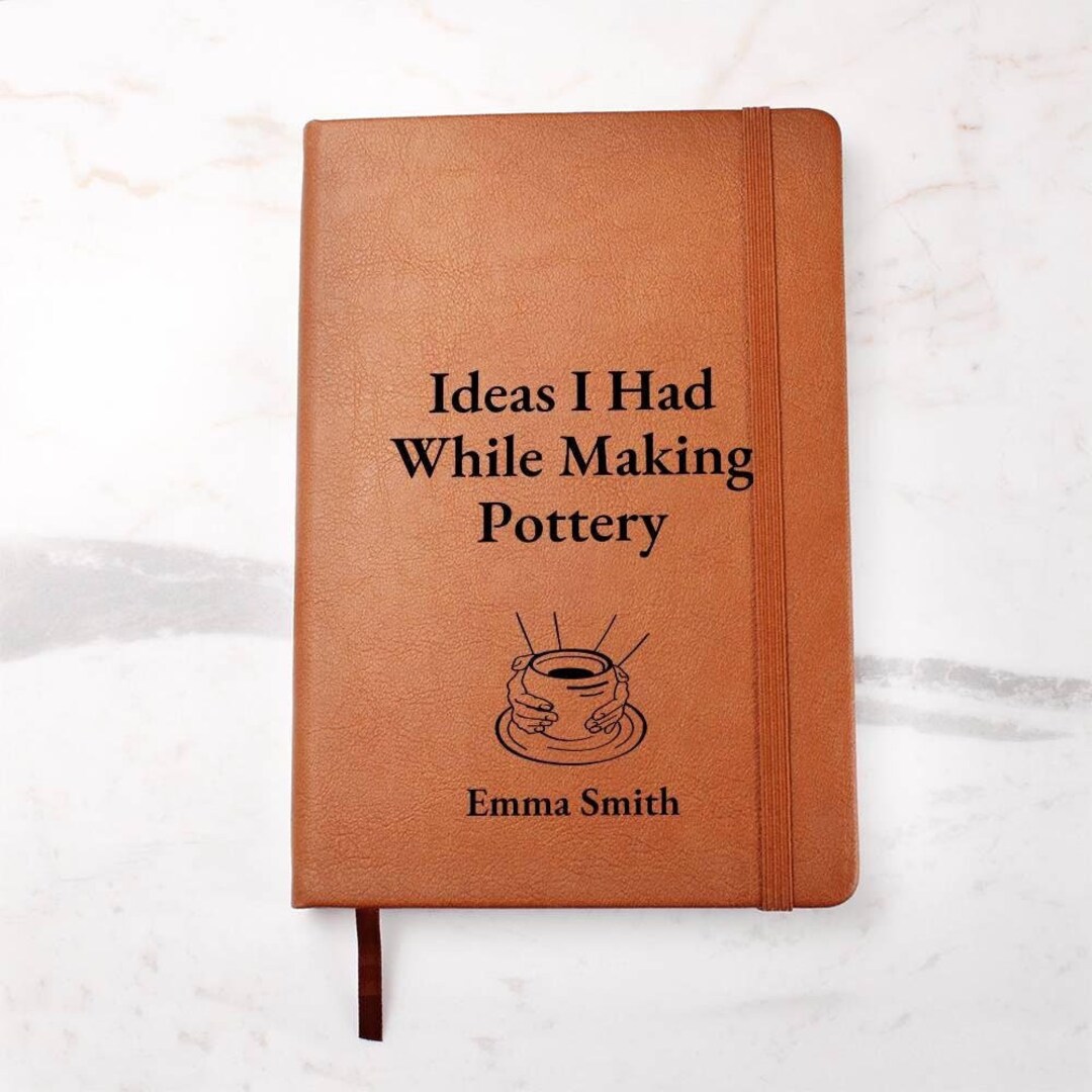 Personalized Pottery Gift Custom Journal Notebook - Gift for Potter ...