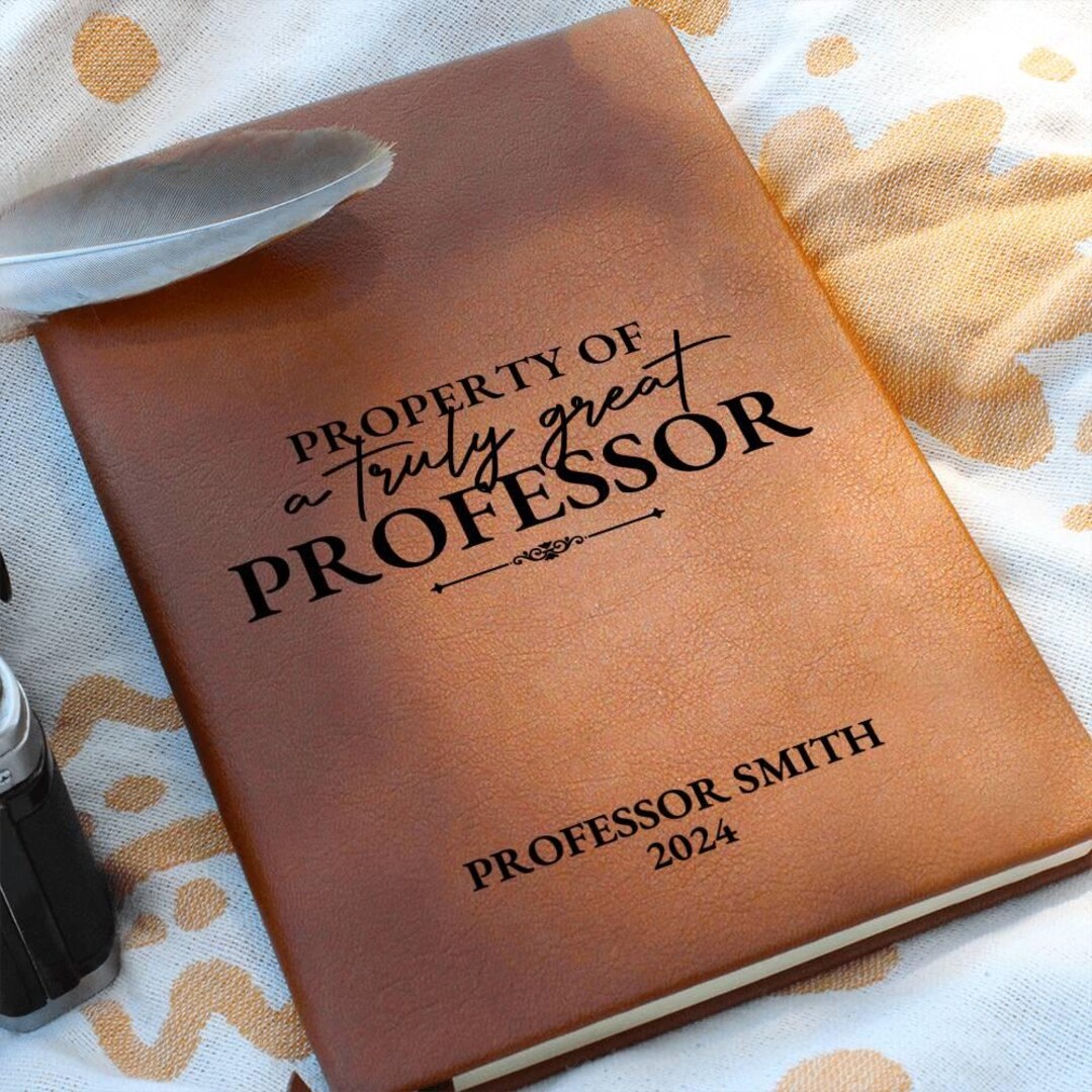 Professor Gift Personalized Custom Journal Notebook - Thank You Gift ...