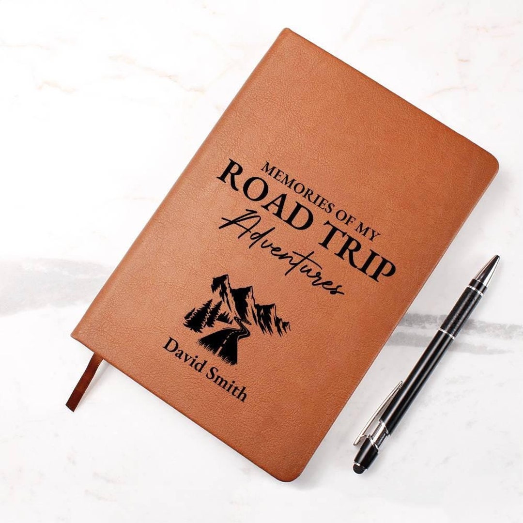 Personalized Road Trip Adventures Gift Custom Notebook - Memory Journal ...