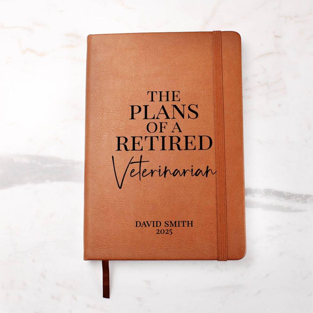 Vet Retirement Gift Personalized Journal Notebook - Veterinarian ...
