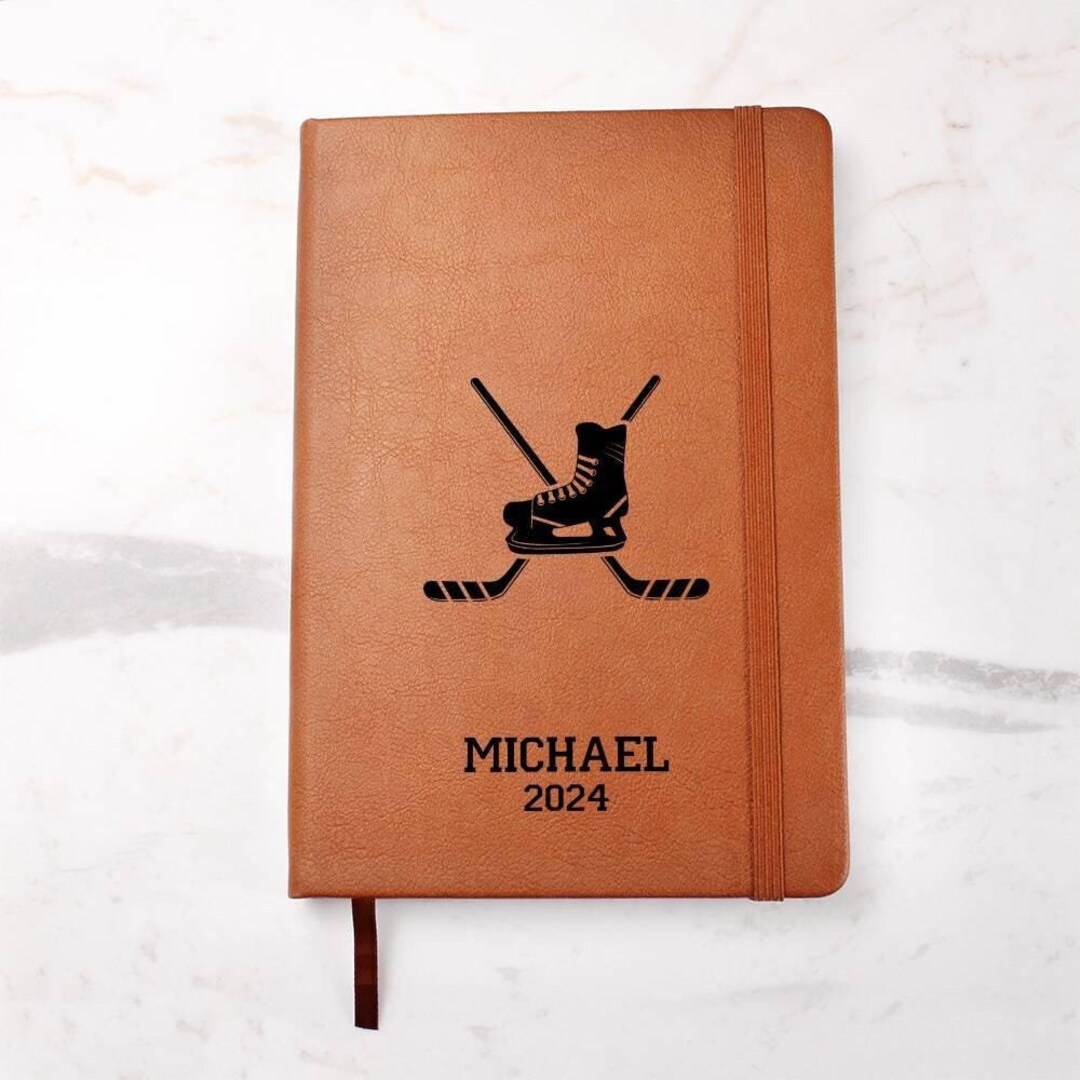 Ice Hockey Personalized Custom Journal Notebook - Ice Hockey Birthday ...