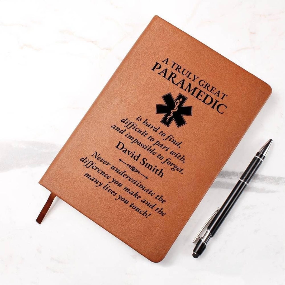 Paramedic Gift Personalized Custom Journal Notebook - Appreciation Gift ...