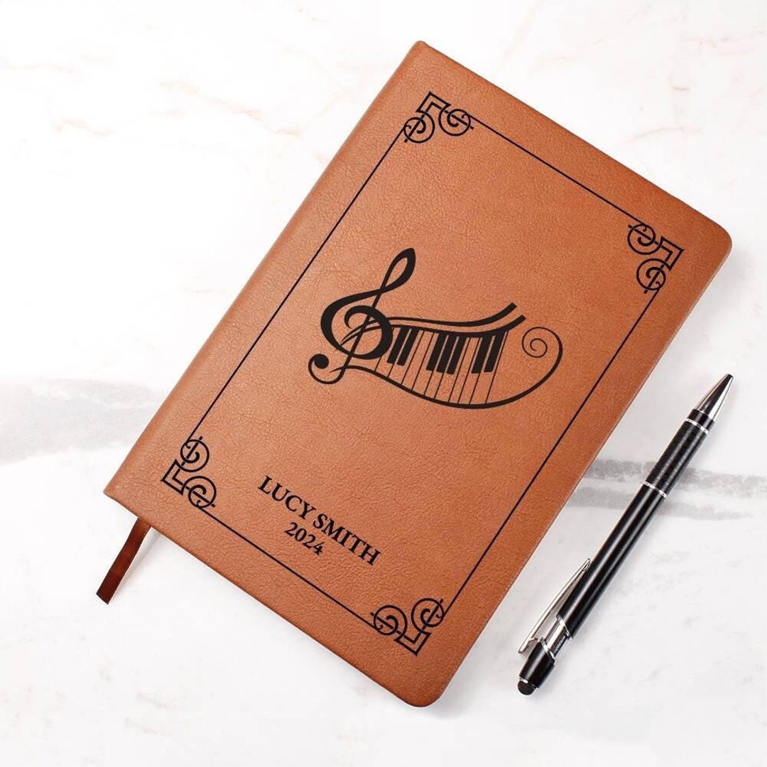 Piano Personalized Custom Journal Notebook - Lyric Journal, Musician ...