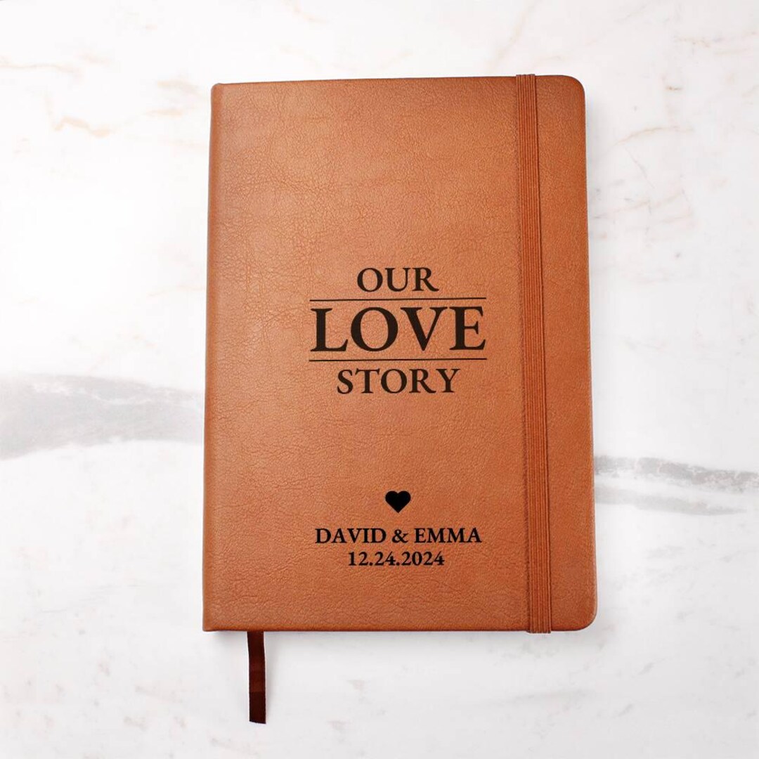 Personalized Couples Journal Custom Journal Notebook - Keepsake Gift ...