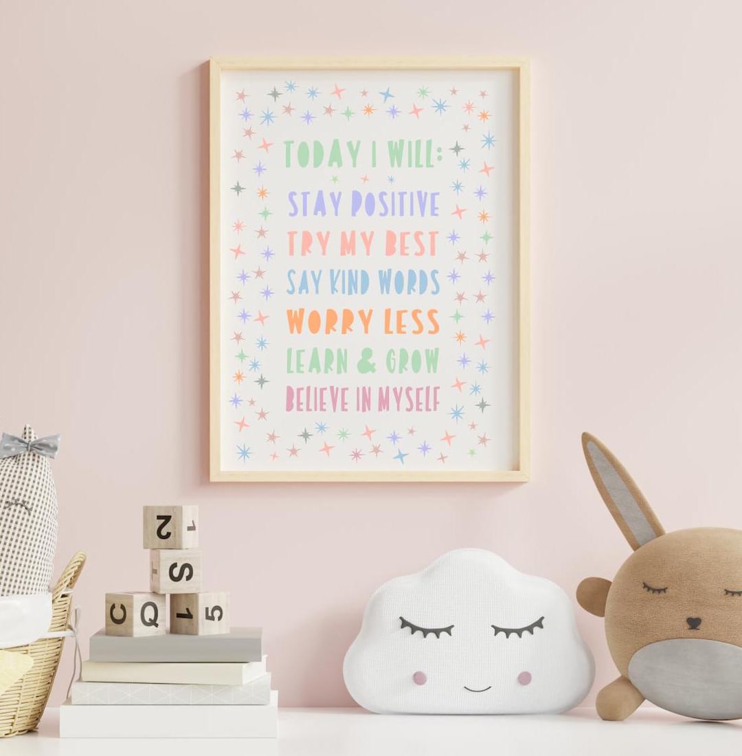 Today I Will Affirmations Print Digital Download, Printable Art for ...