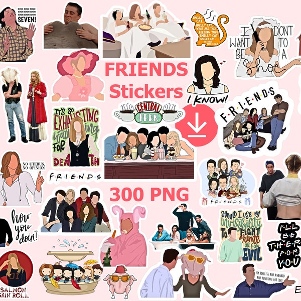 Friends Stickers - Etsy