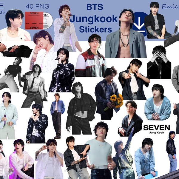 Jungkook Stickers - Etsy