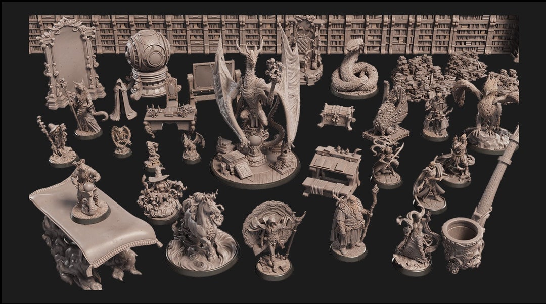 13. D&D Minis 3D Miniatures STL Pack 3D Printer Files Stl - Etsy Australia