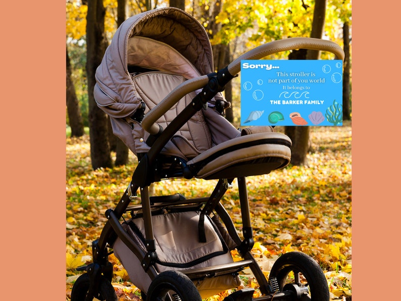 Printable Stroller Tag, Stroller Sign, Little Mermaid - Etsy