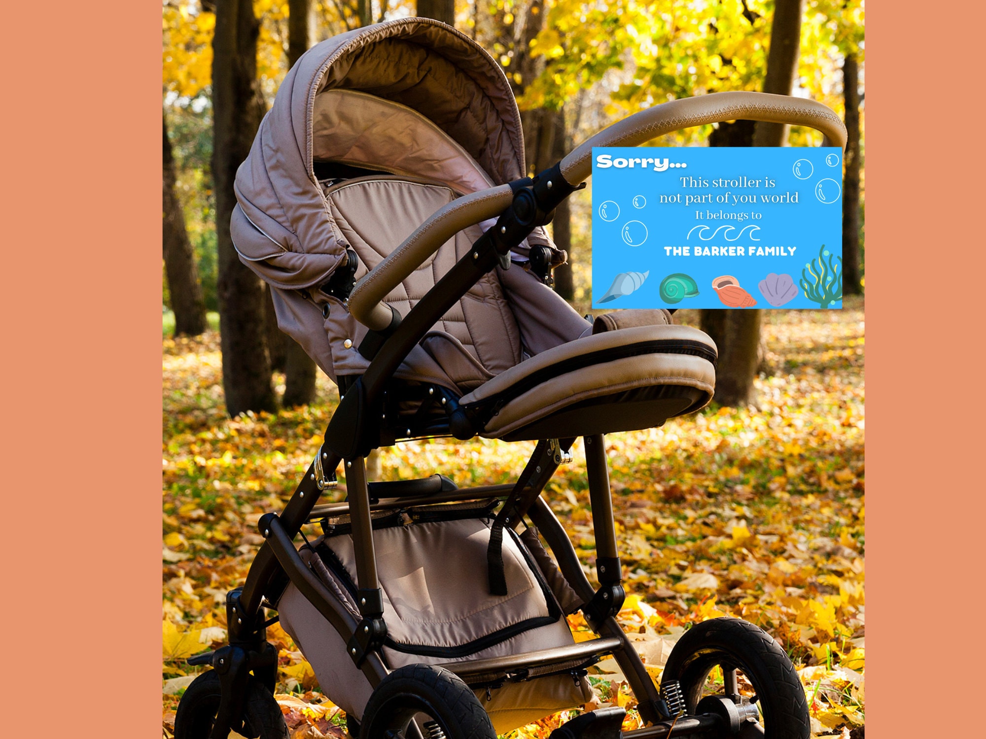 Printable Stroller Tag, Stroller Sign, Little Mermaid - Etsy