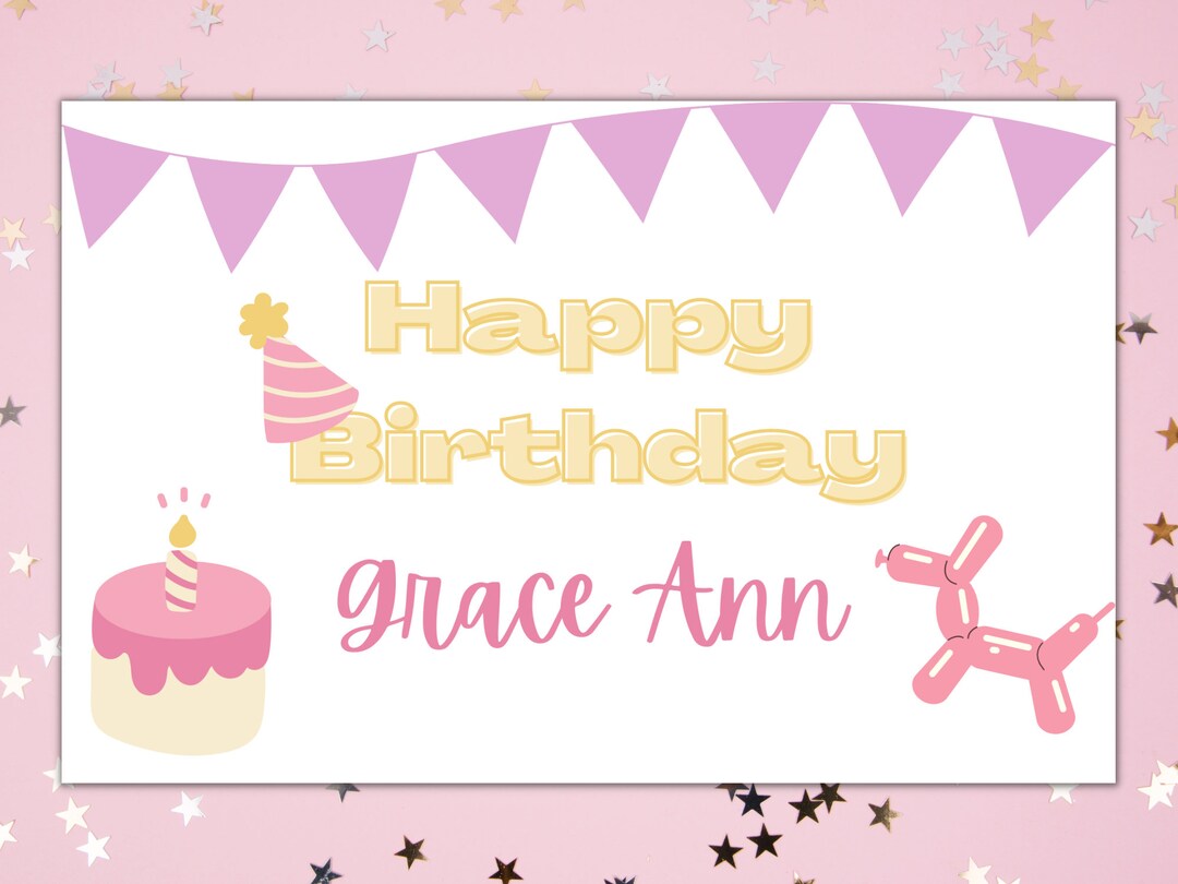 Printable Stroller Tag, Happy Birthday Stroller Sign - Etsy