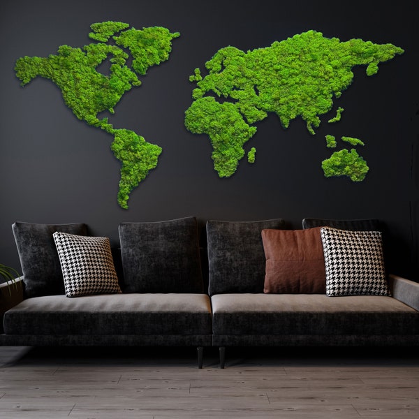 Moss Map - Etsy